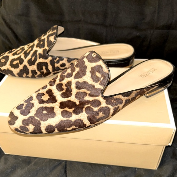 Michael Kors | Shoes | Michael Kors Leopard Mules | Poshmark